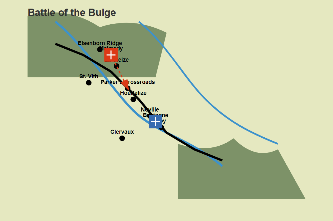 Battle of the Bulge - Interactive Battle Map & Troop Movements